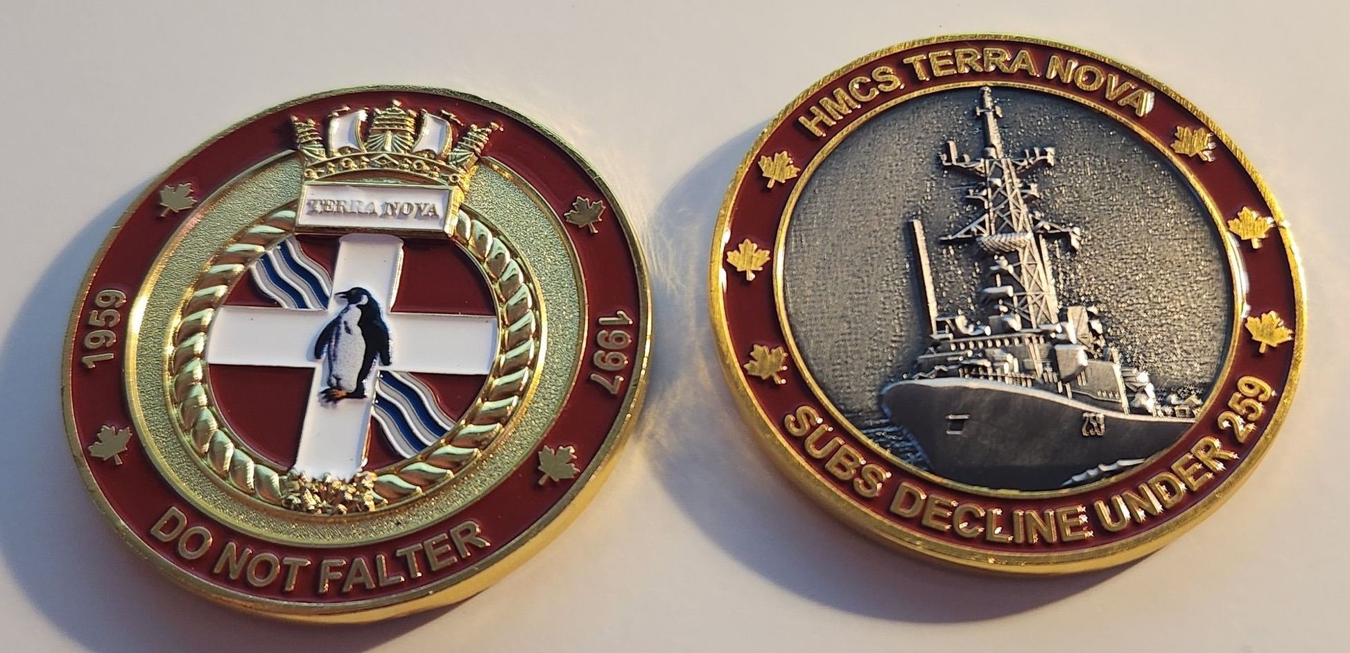 HMCS Terra Nova Coin #RB3074 | Veterans UN-Nato Nova Scotia